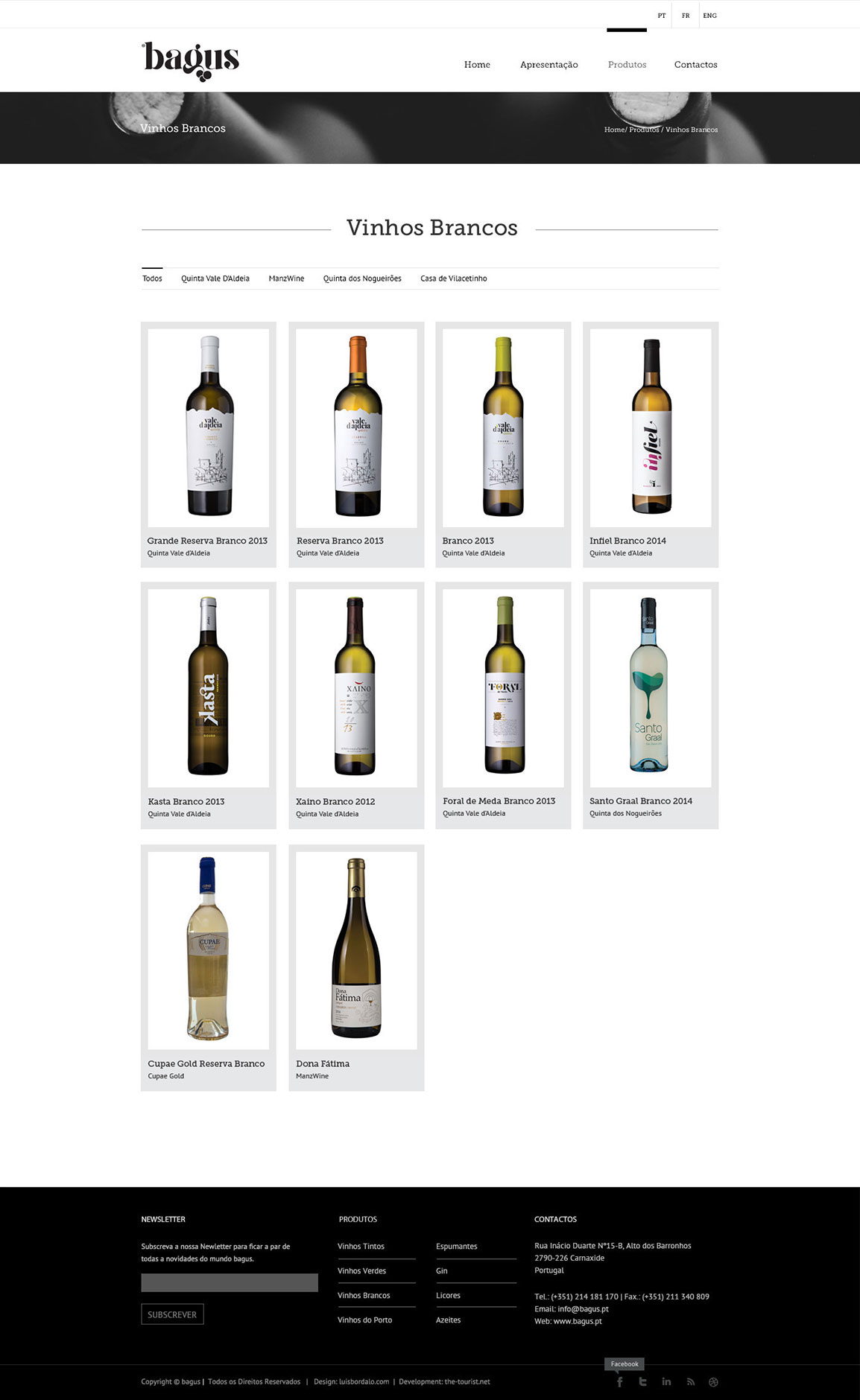 Site Bagus - Exclusive Wines| Luis Bordalo - Designer de Comunicação